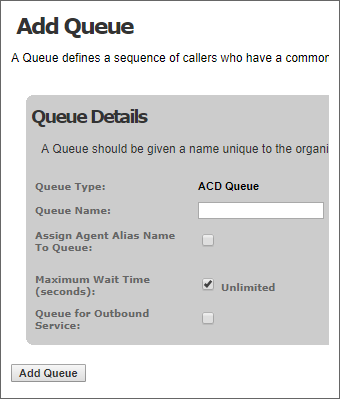 Configuring the Queue